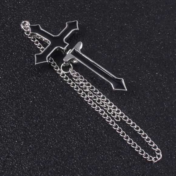 Accessories | New Mens Cross Drop Dangle Chain Earring Fashion ...